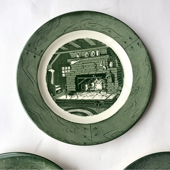 Vintage | Dining | Vintage Lot 3 Colonial Homestead Royal Green Home ...